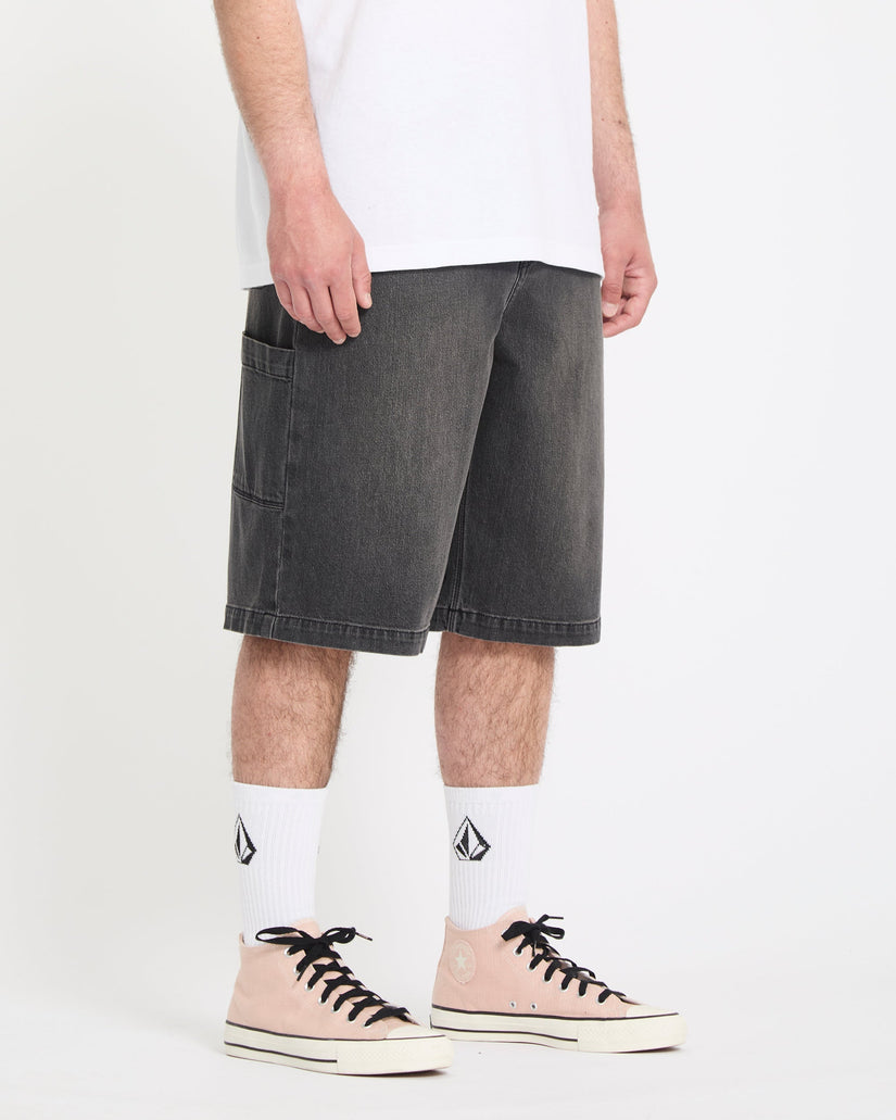 Kraftsman II 24" Denim Short - Black Grey - Men - Volcom EU – Volcom France