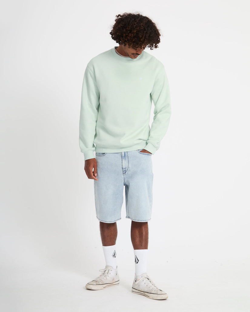 Single Stone Sweatshirt - Pale Aqua - Men - Volcom EU – Volcom France