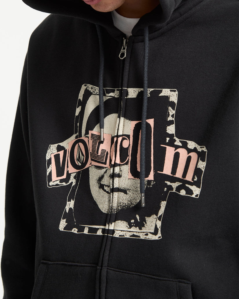 Stick Stoner Zip Hoodie - Antique Black - Men - Volcom EU – Volcom France