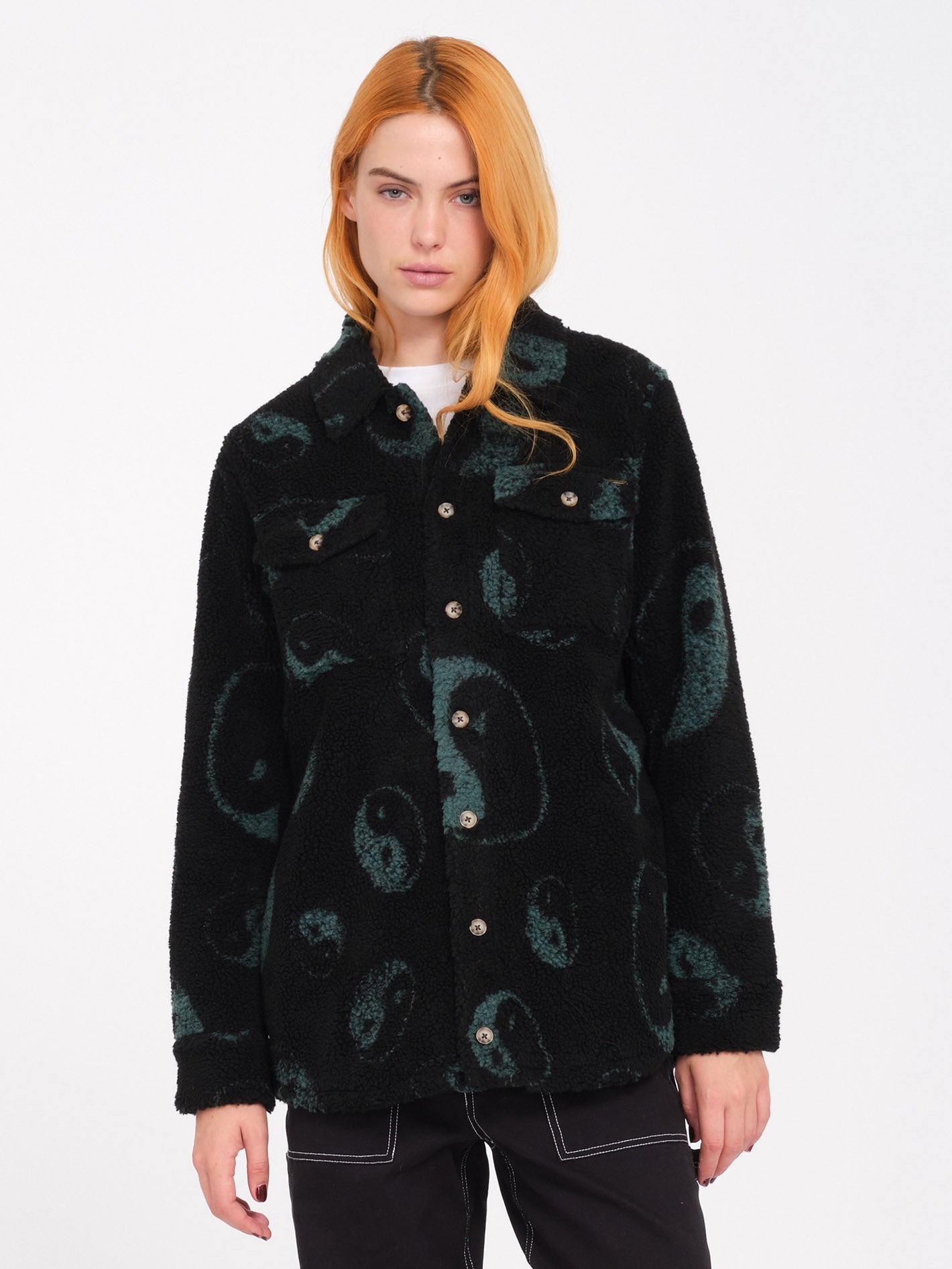 Veste Sherpa Silent - BLACK COMBO - Femme - Volcom France