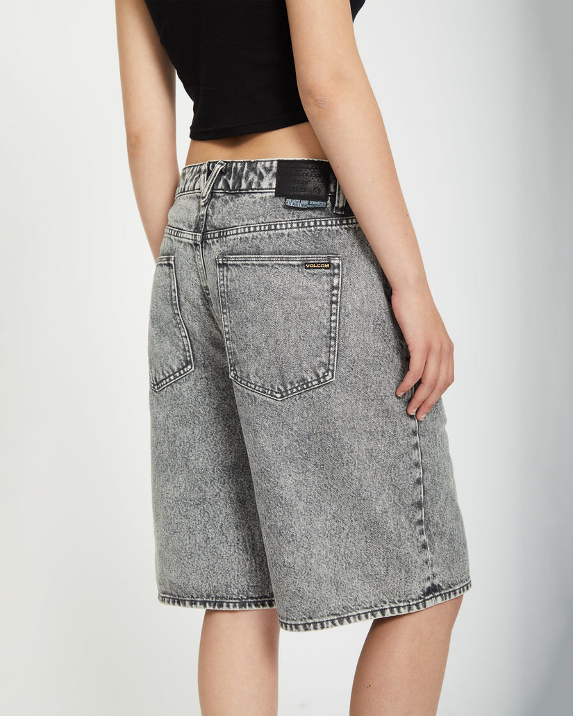 Beeggy Denim Short - Grey Vintage - Women - Volcom EU – Volcom France