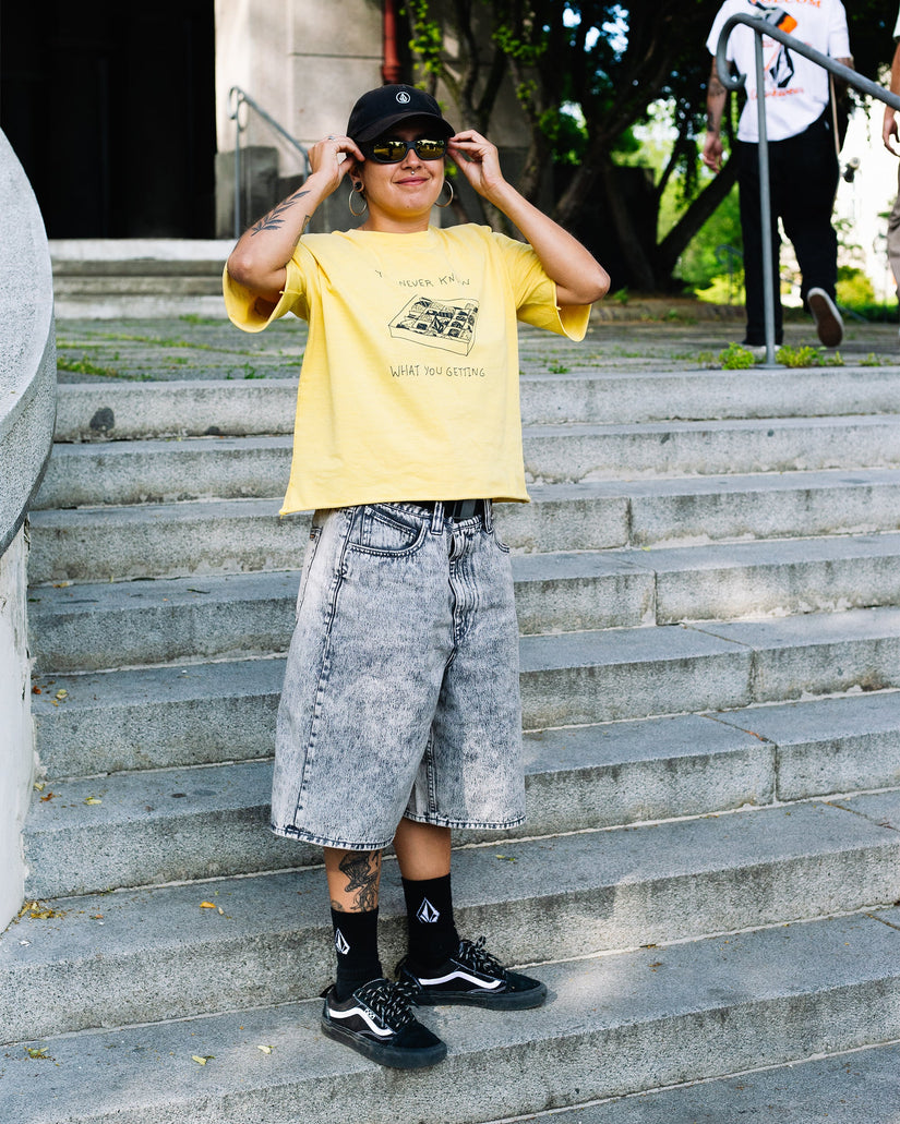 Beeggy Denim Short - Grey Vintage - Women - Volcom EU – Volcom France