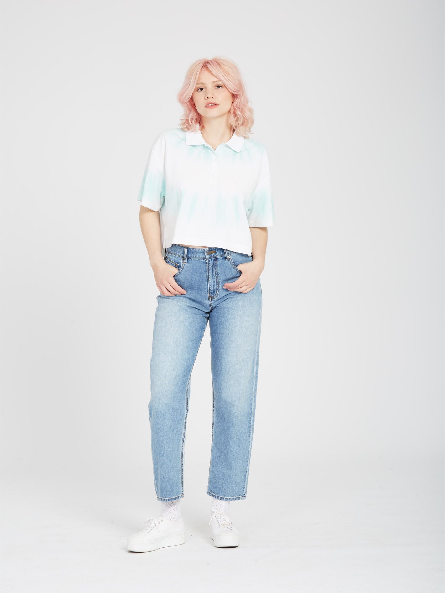 Polo Pop Ztar - PALE AQUA - Femme - Volcom France